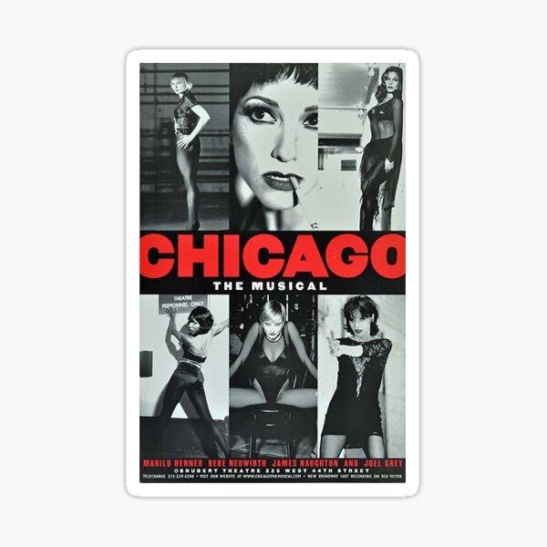 "Chicago the Musical" Sticker for Sale by austheatremerch | Redbubble
