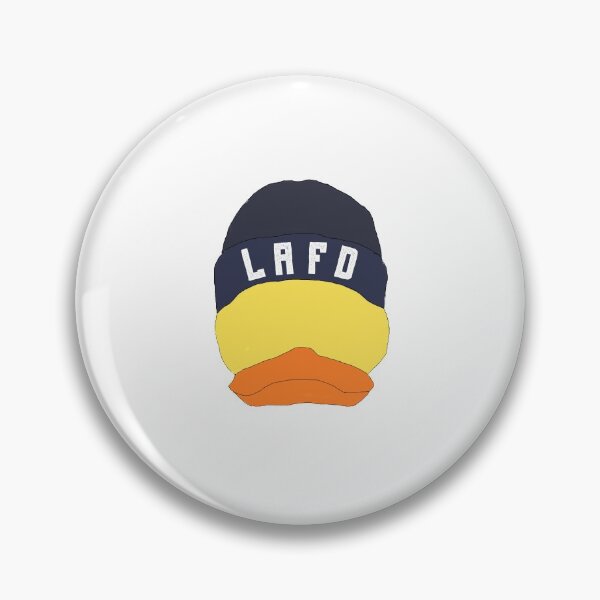 "Quackity Duck LAFD Beanie " Pin for Sale by yurboisam | Redbubble