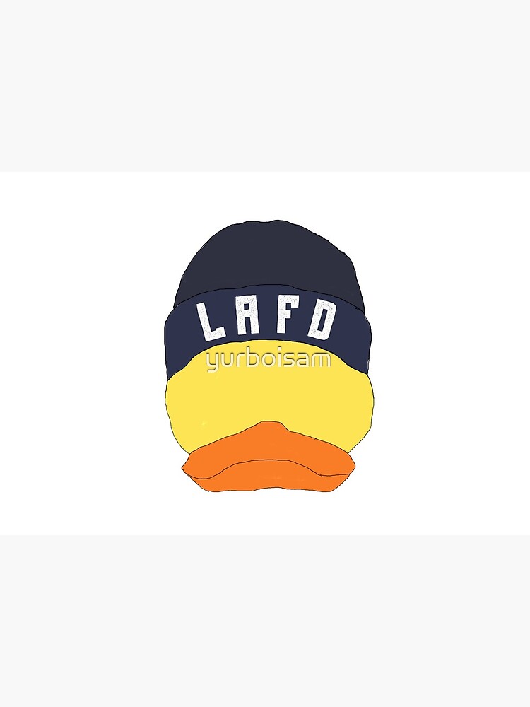 "Quackity Duck LAFD Beanie " Mask by yurboisam | Redbubble