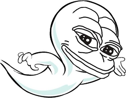 "Friendly Ghost Pepe" by TheWind944 | Redbubble