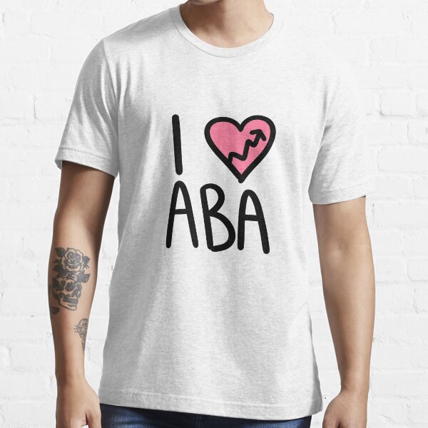 "I Heart ABA - Pink" T-shirt by SandboxADesigns | Redbubble | autism ...