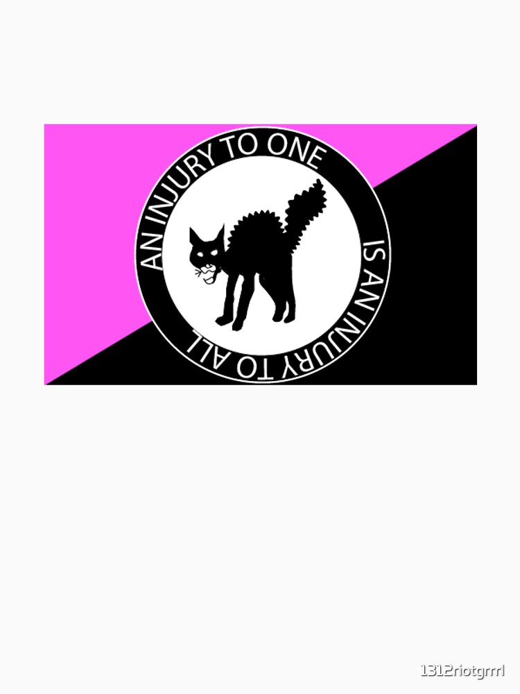 "Queer Anarchism Flag and Slogan" T-shirt for Sale by 1312riotgrrrl ...