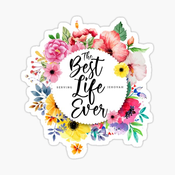 "Best Life Ever Floral" Sticker for Sale by kleynard | Redbubble