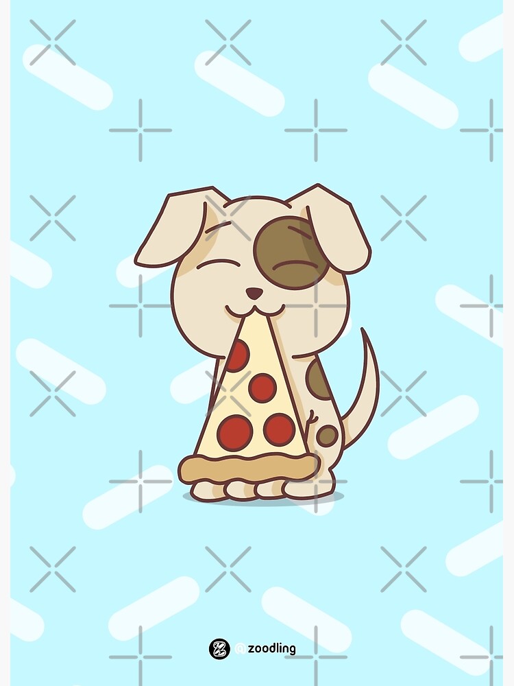 "Pupperoni cute pizza puppy dog" Art Print by Zoodling | Redbubble