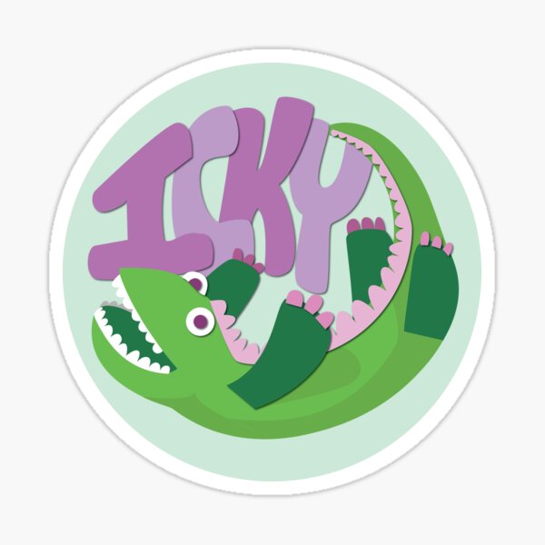 "ICKY the Alligator" Sticker by MarenaVisuals | Redbubble