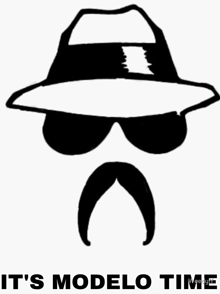 "It's Modelo time" Sticker by Weedyff | Redbubble