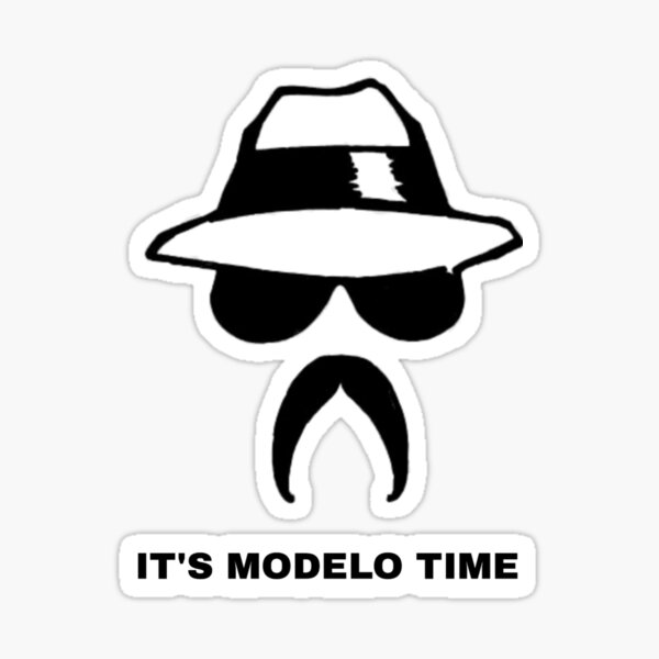 "It's Modelo time" Sticker by Weedyff | Redbubble