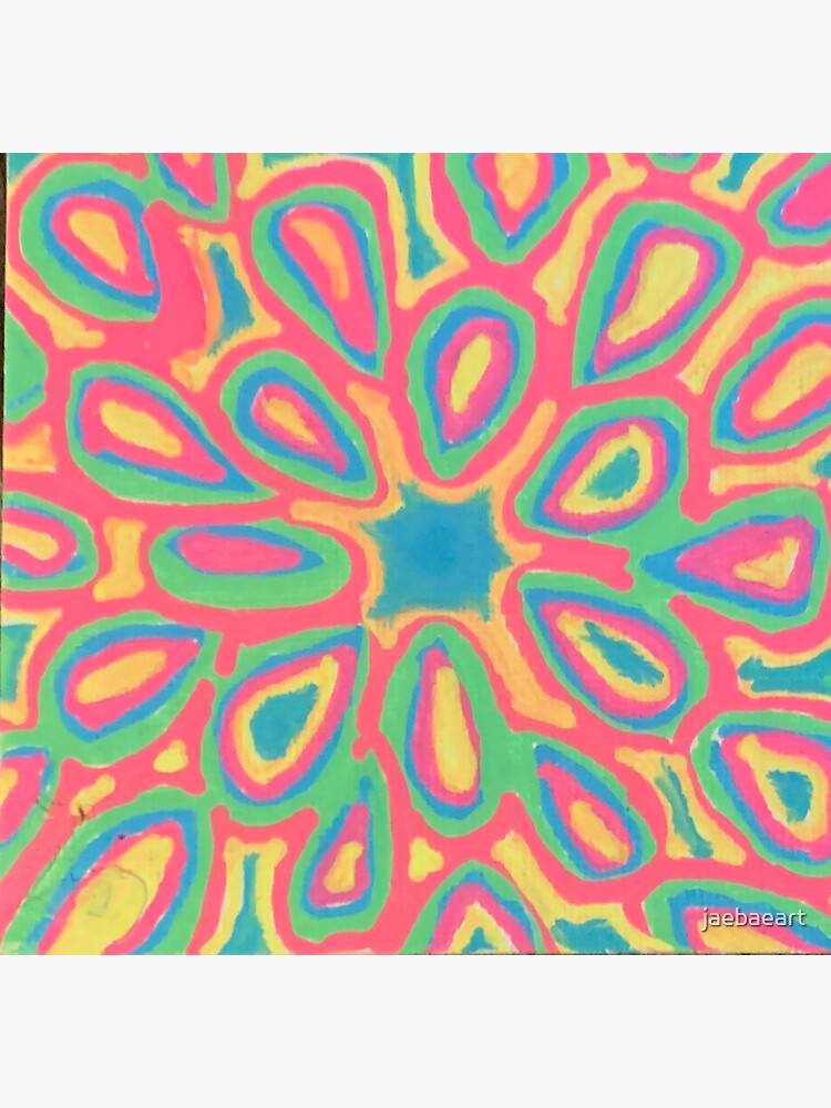 "Trippy Flowers" Sticker by jaebaeart | Redbubble