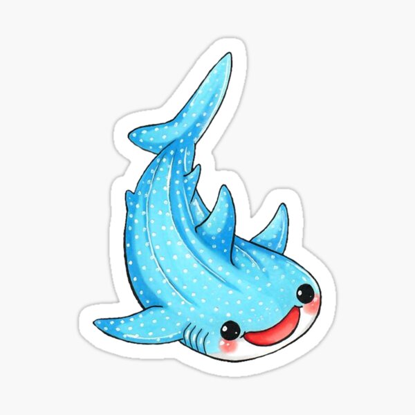 "Derpy Whale Shark" Sticker for Sale by RewbyFox | Redbubble