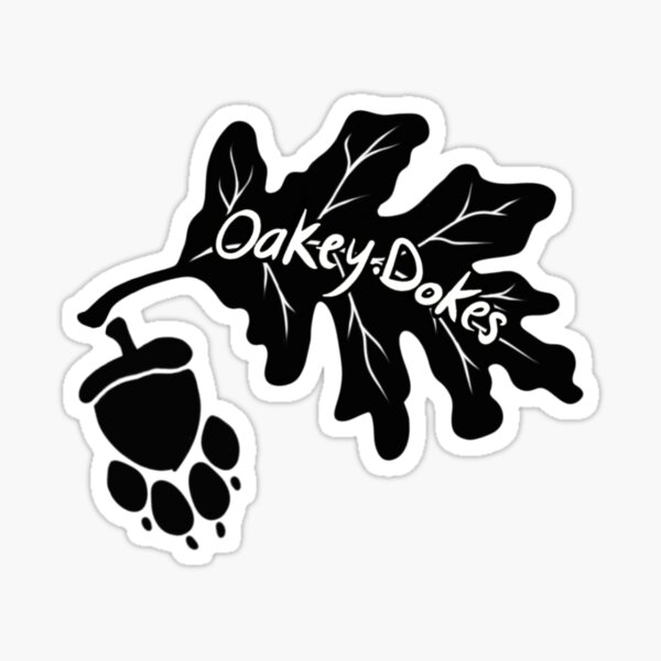 "Oakey Dokes Logo" Sticker by TheFoxFeatherz | Redbubble