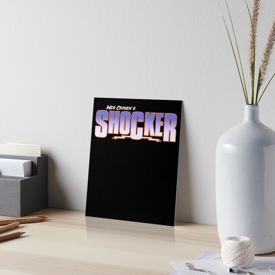 "Shocker Logo - Shocker（1989）☆VHSGasm Video☆ | HORROR MERCH" Art Board ...