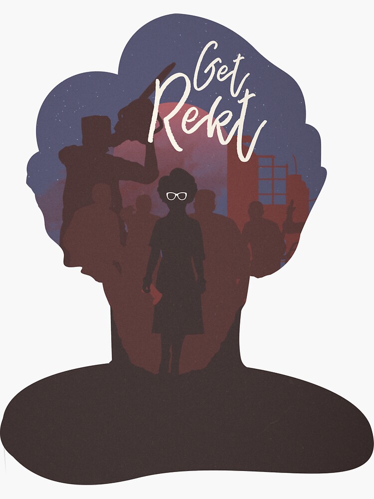 "Get Rekt" Sticker for Sale by GrannyDearest | Redbubble