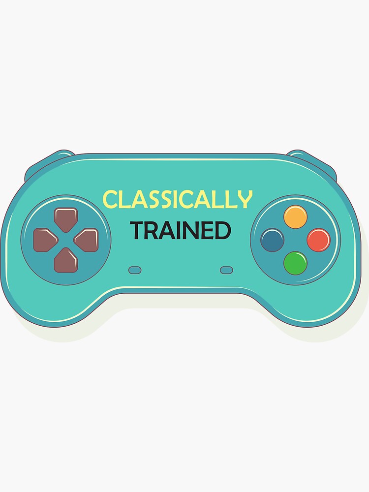 "Classically Trained - 80s Video Games" Sticker by merystore123 | Redbubble