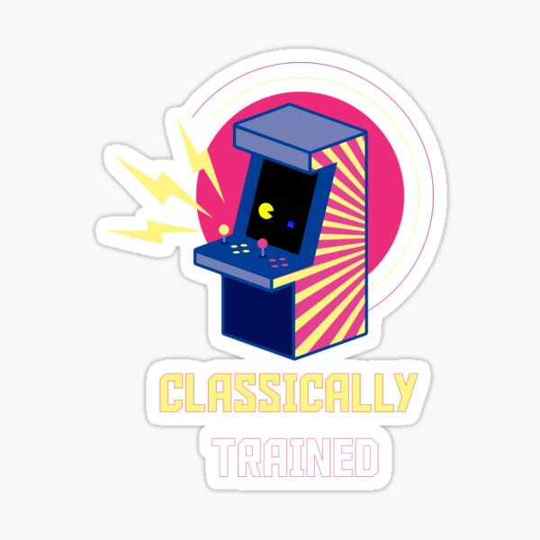 "Classically Trained - 80s Video Games " Sticker for Sale by ...