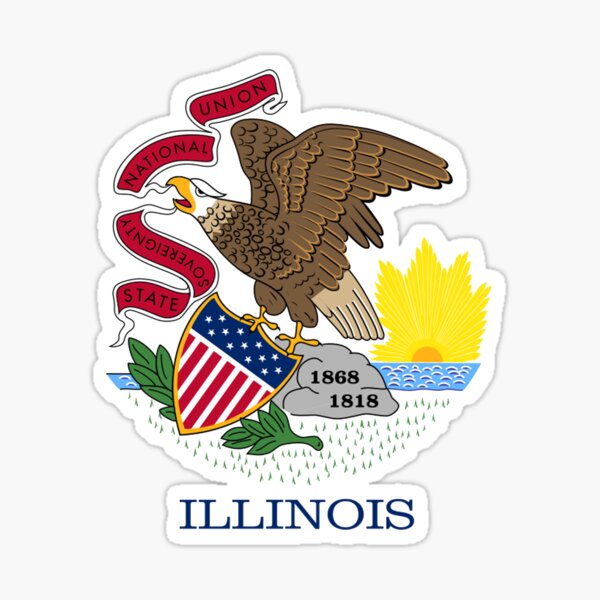 Illinois State Stickers | Redbubble