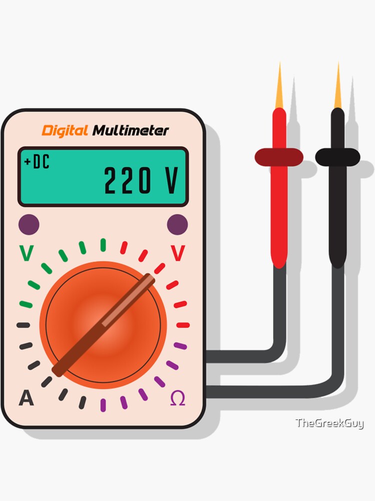 "Electrician Multimeter Design Gift Ideas" Sticker by TheGreekGuy ...