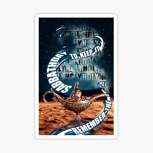 "Keep Sabbath Day Holy;" Sticker by StickerApe | Redbubble