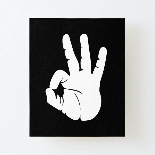 Finger Circle Game Wall Art | Redbubble