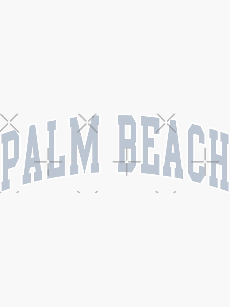 "Palm Beach Varsity Lettering" Sticker for Sale by yourcute-jeans ...