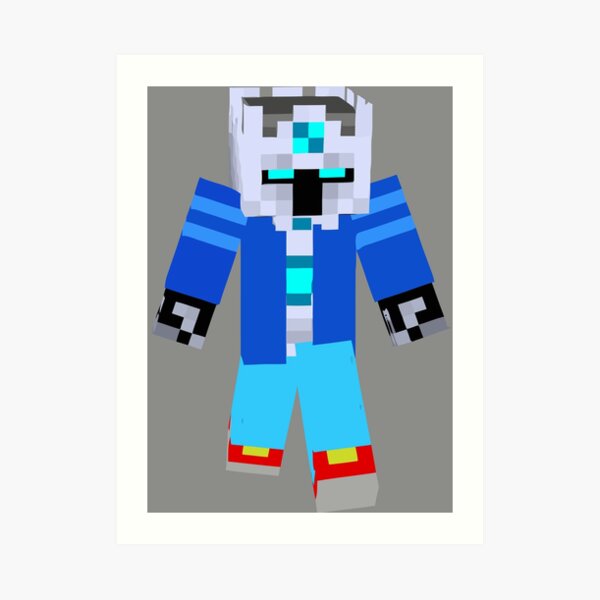 "skin frost diamond minecraft" Art Print by hamad678 | Redbubble