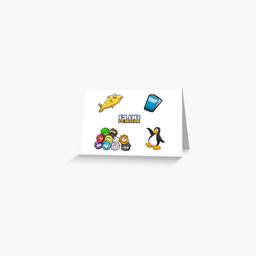 "club penguin pack" Sticker for Sale by madebyclaire | Redbubble