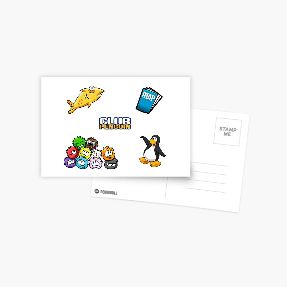 "club penguin pack" Sticker for Sale by madebyclaire | Redbubble