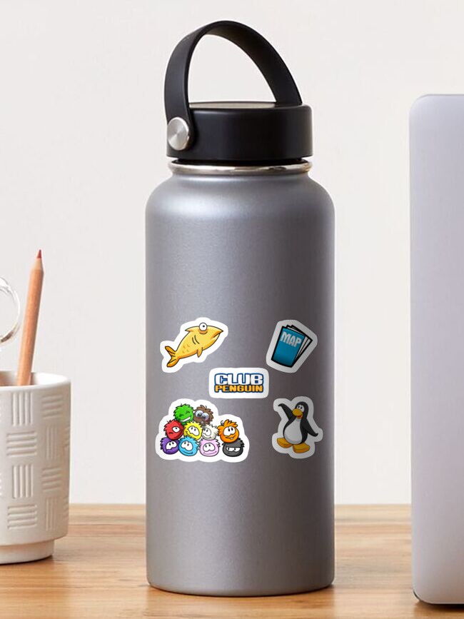 "club penguin pack" Sticker for Sale by madebyclaire | Redbubble