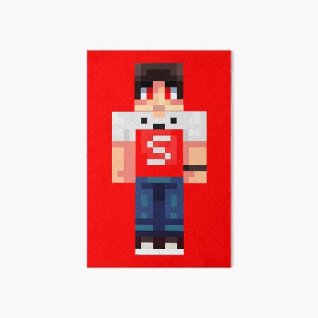 "skin minecraft stresmen" Art Board Print by hamad678 | Redbubble