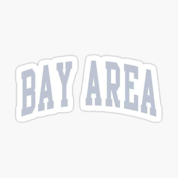 "Bay Area Blue Varsity Lettering " Sticker for Sale by yourcute-jeans ...