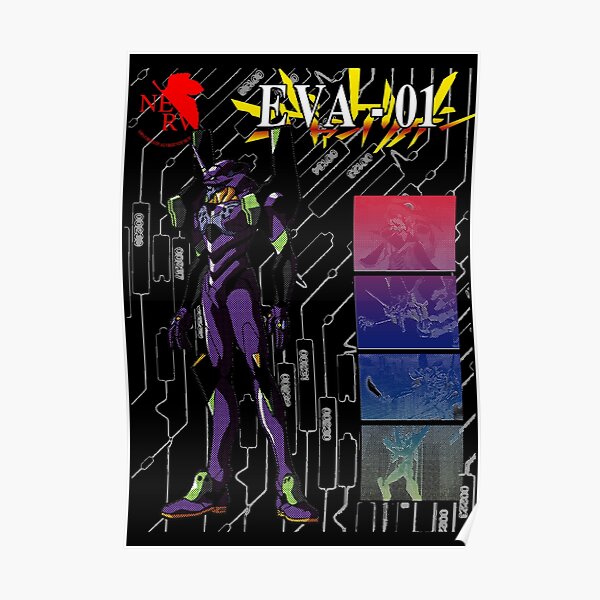 "Eva-01 Neon Genesis Evangelion Fan Art" Poster for Sale by DataDumb ...