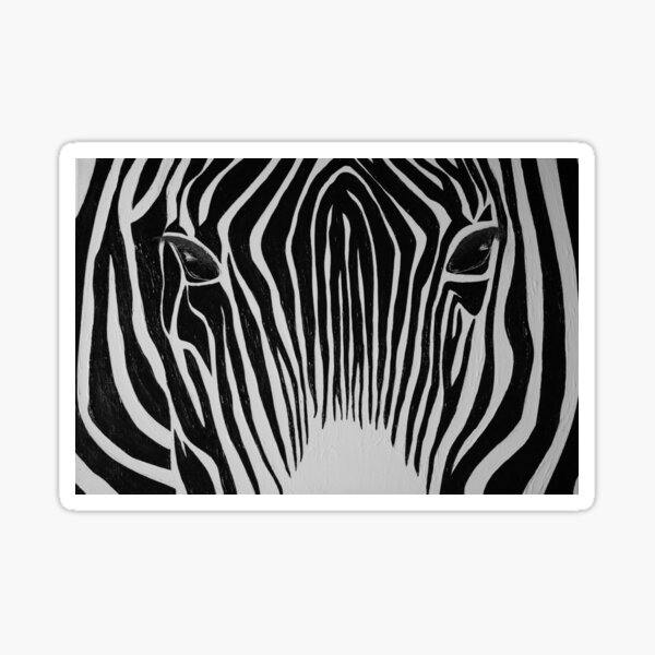 "Zebra" Sticker for Sale by onabuluj | Redbubble