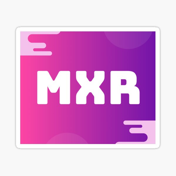 Mxr Stickers | Redbubble