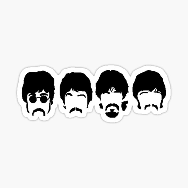 The Beatles Stickers | Redbubble