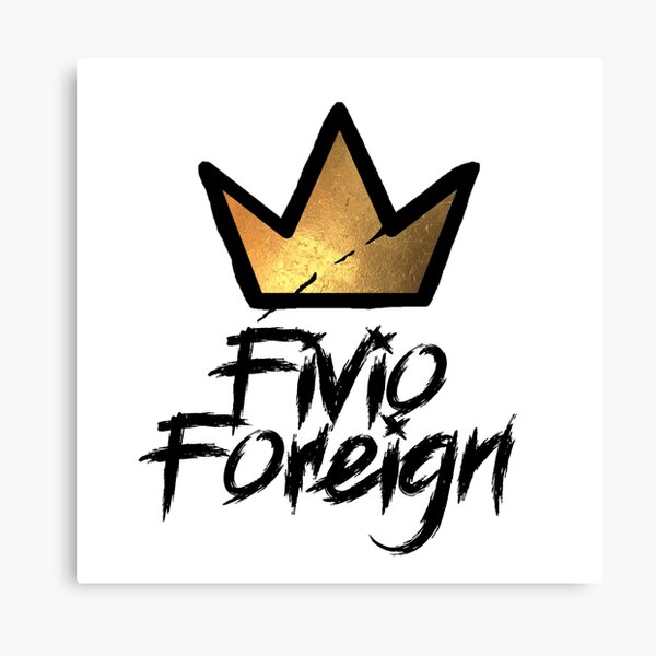 "Fivio Foreign Tag & Graffiti Crown" Canvas Print by saintiro | Redbubble