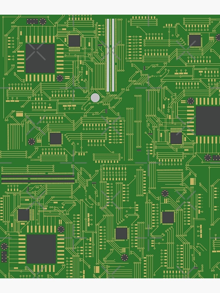"Motherboard Mainboard Circuitry" Poster for Sale by PinkPlatypus ...