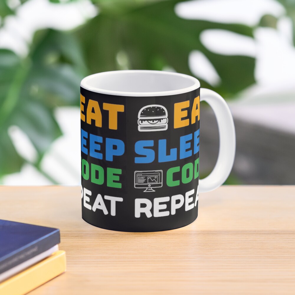 Áo thun IT - Programmer: Eat, Sleep, Code, Repeat Áo thun IT - Programmer: Eat, Sleep, Code, Repeat