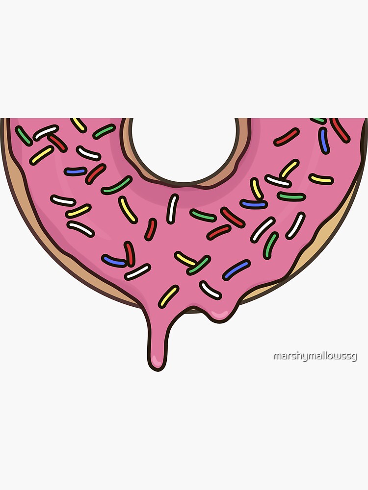 "Donut Drip" Sticker by marshymallowssg | Redbubble