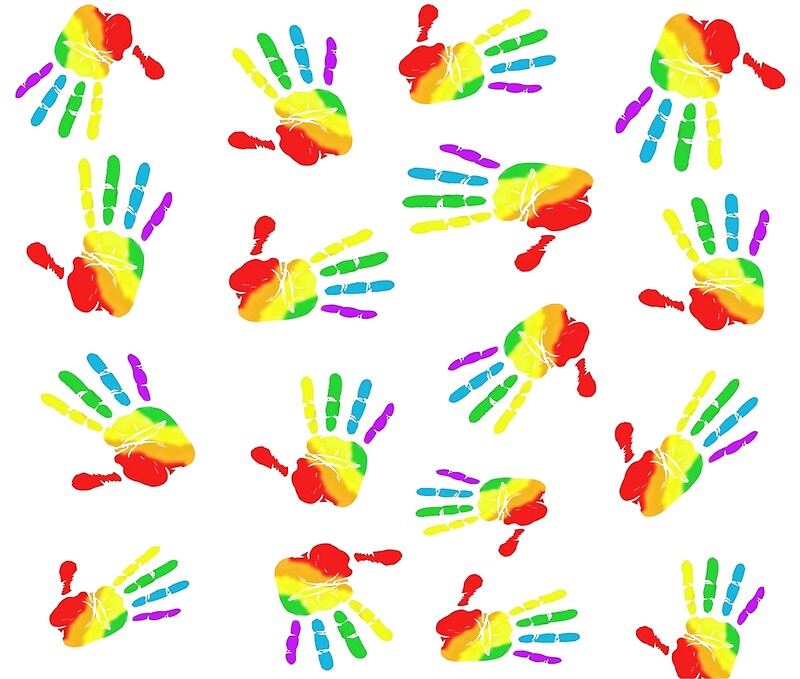 "Rainbow Hands" by jolly3434 | Redbubble