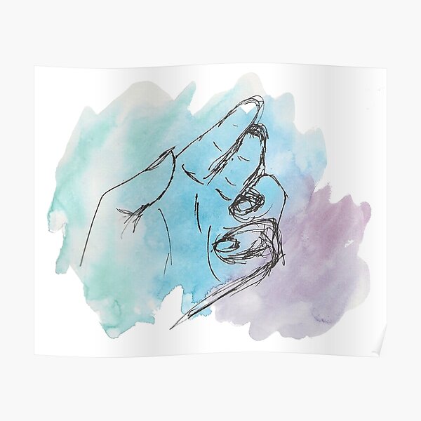 "Colorful Hand Reaching" Poster for Sale by samlarochelle | Redbubble