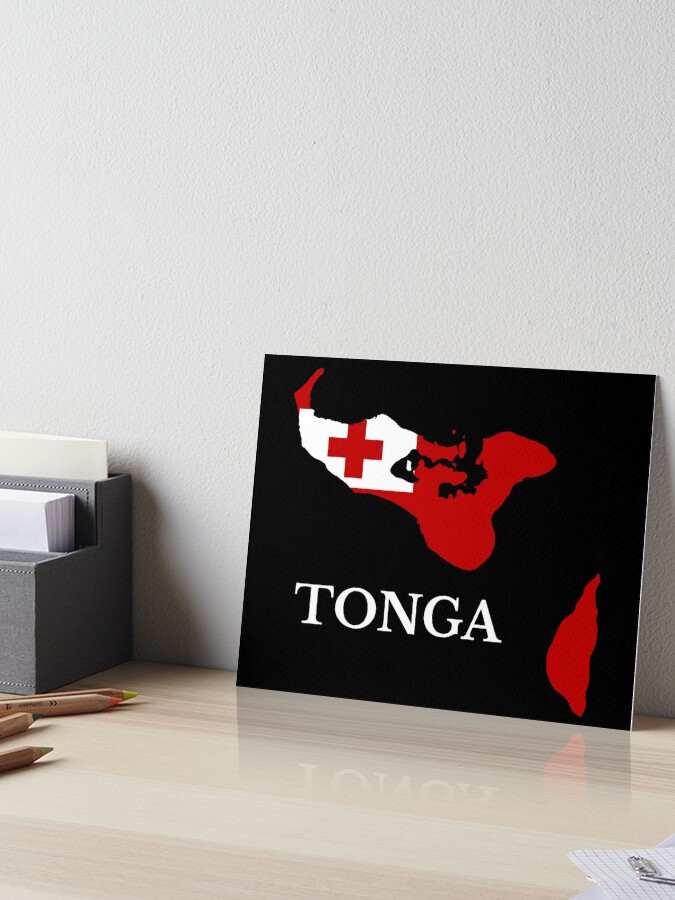 "Tonga Map Flag" Art Board Print for Sale by Marwa Sharafeldin | Redbubble
