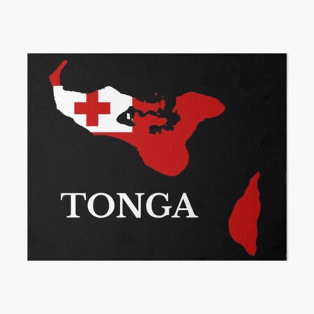 "Tonga Map Flag" Art Board Print for Sale by Marwa Sharafeldin | Redbubble