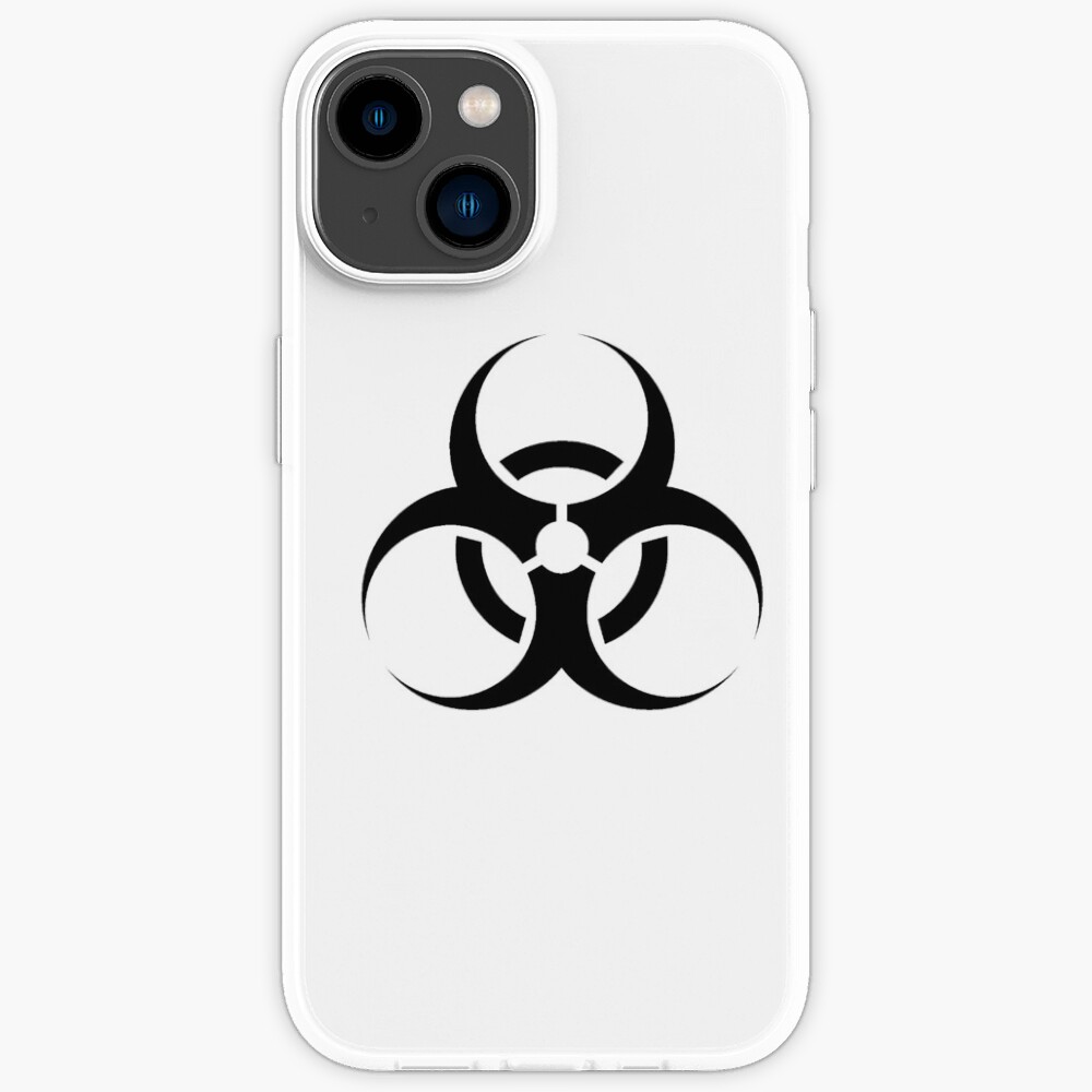 "BIOHAZARD SYMBOL MUGS (black) - NHS Charity" iPhone Case for Sale by ...