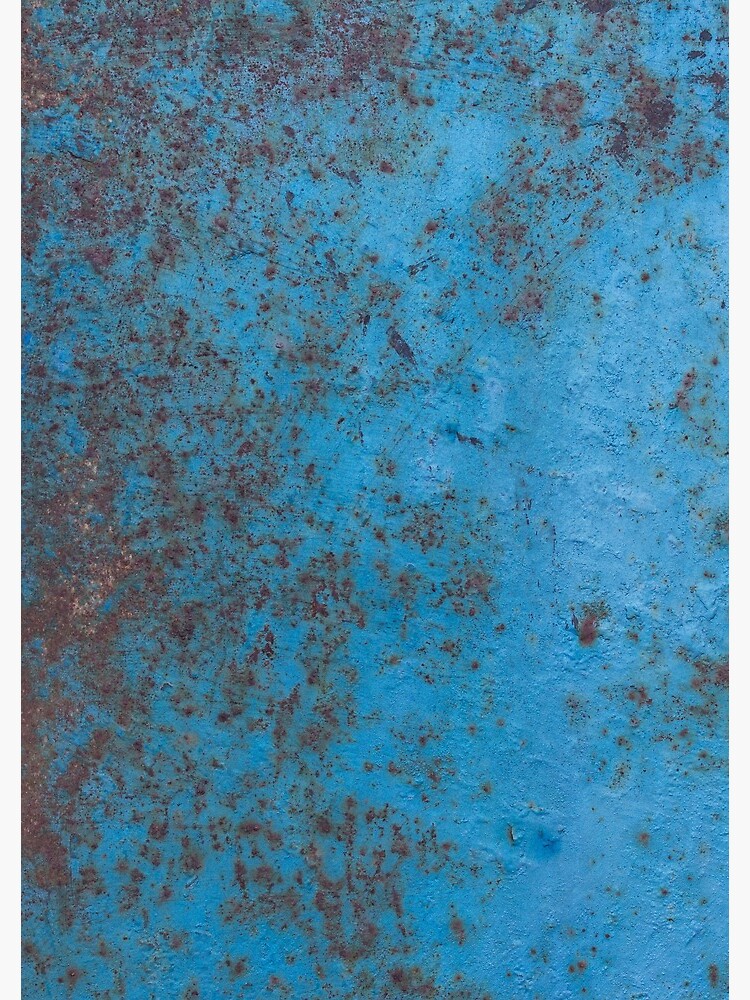 "Blue rust texture - blue rusty metal background" Spiral Notebook for ...