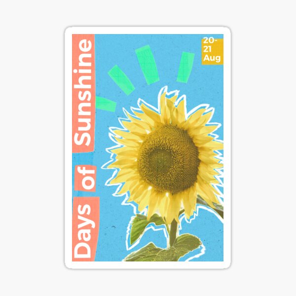 "Sunny days" Sticker by Olipaice8 | Redbubble