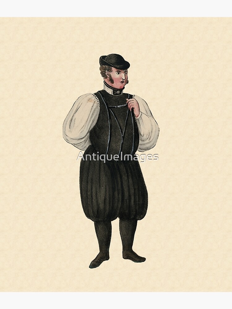 Lámina artística «Un hombre de Altenburg Turingia en traje tradicional ...