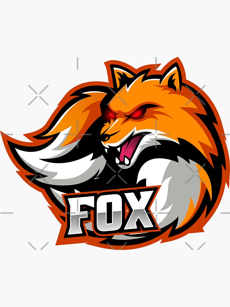 "Angry Fox" Sticker by Ehabpop | Redbubble