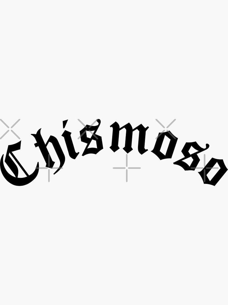 "CHISMOSA FILIPINO WHITE TEXT" Sticker for Sale by aydapadi | Redbubble
