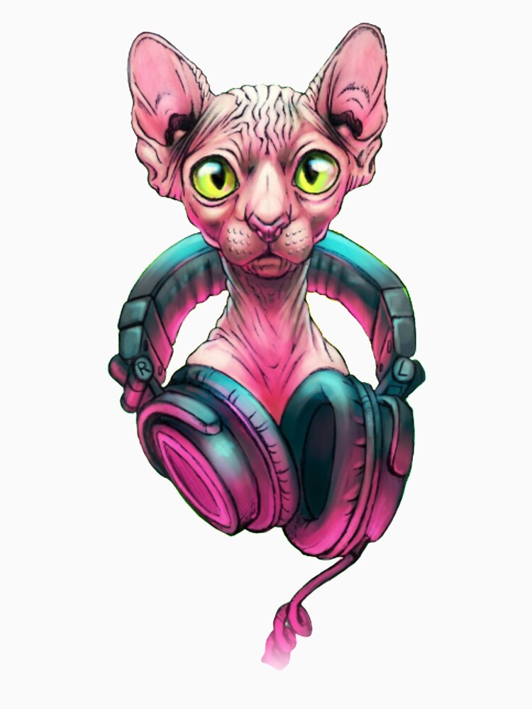 "Dj sphinx" T-shirt for Sale by Yariloartur | Redbubble | sphinx cat t ...