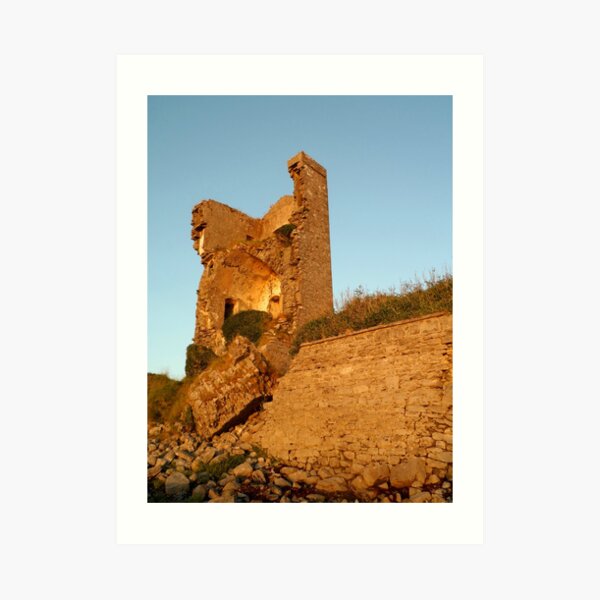 "Muckinish Castle ruins" Art Print for Sale by Irish-Nostalgia | Redbubble