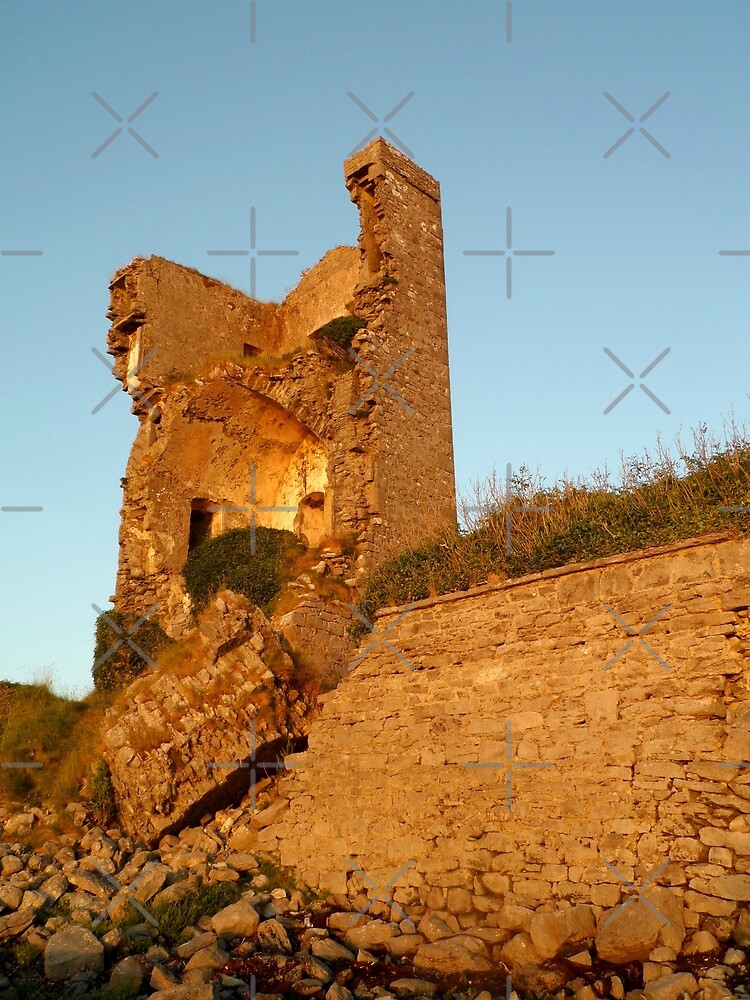 "Muckinish Castle ruins" Art Print for Sale by Irish-Nostalgia | Redbubble